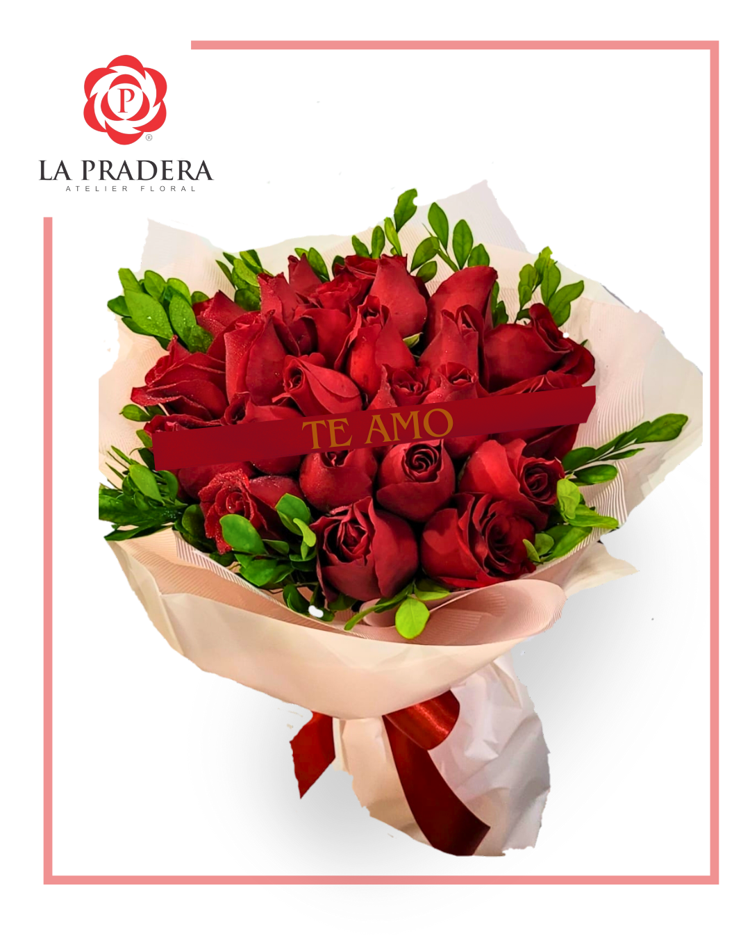 ramo buchón 24 rosas – florerialapradera
